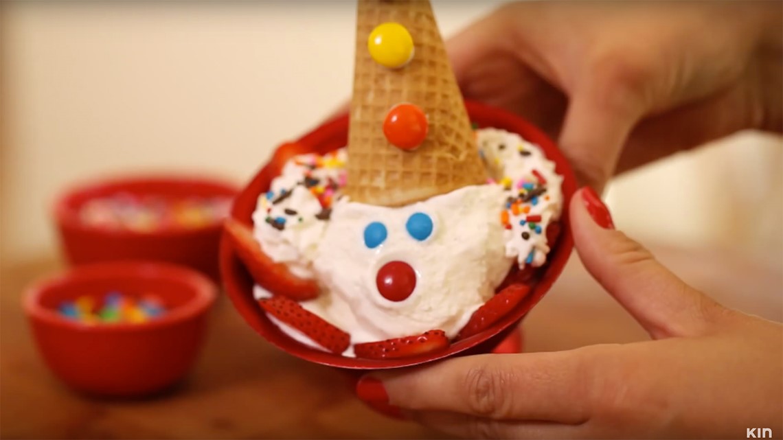 How to make a clown ice cream sundae for National Sundae Day! | wkyc.com