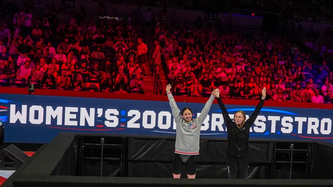 Swimmer Lilly King gets engaged after qualifying for Paris again | wkyc.com
