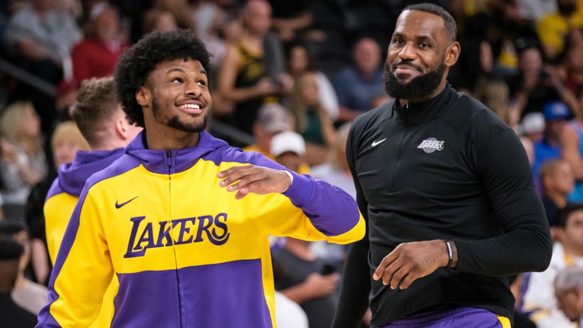 Bronny joins Lakers: Father-son NBA duo makes history | wkyc.com
