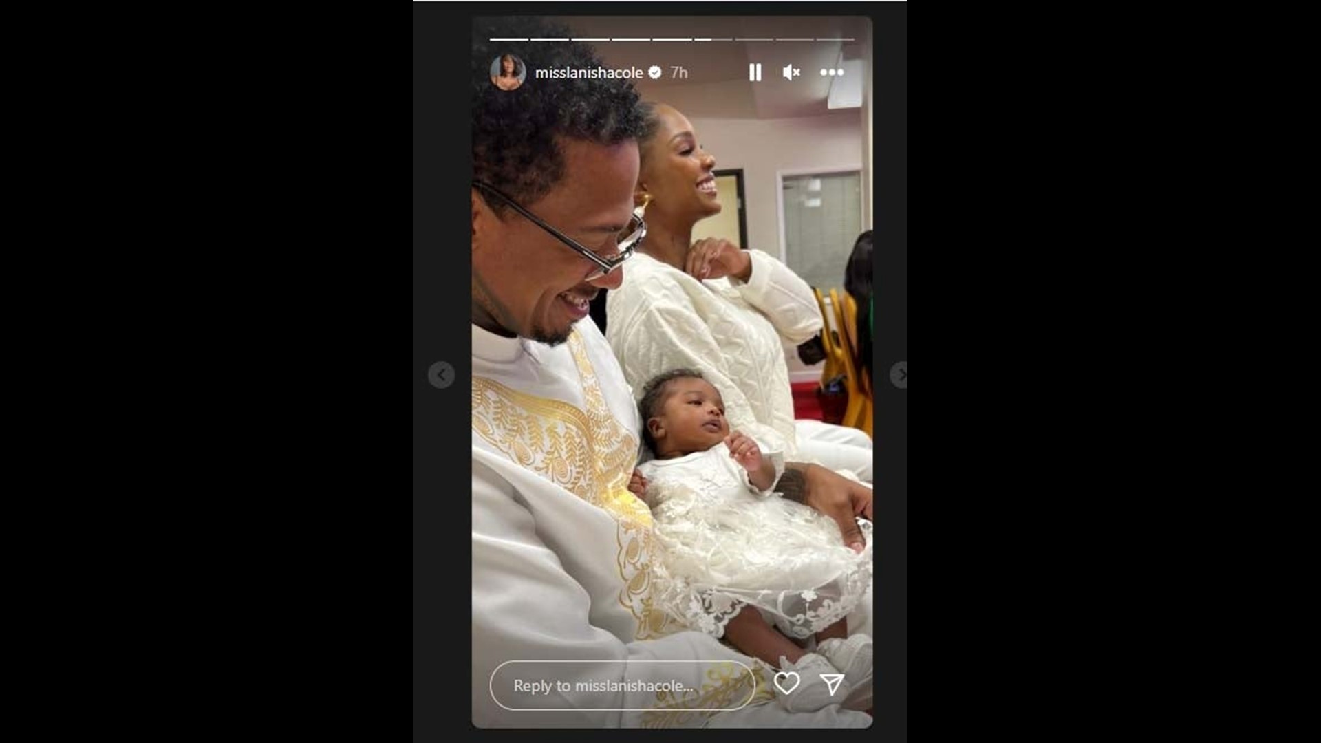 Nick Cannon and LaNisha Cole's Newborn Daughter Onyx Has Church Dedication Ceremony | wkyc.com