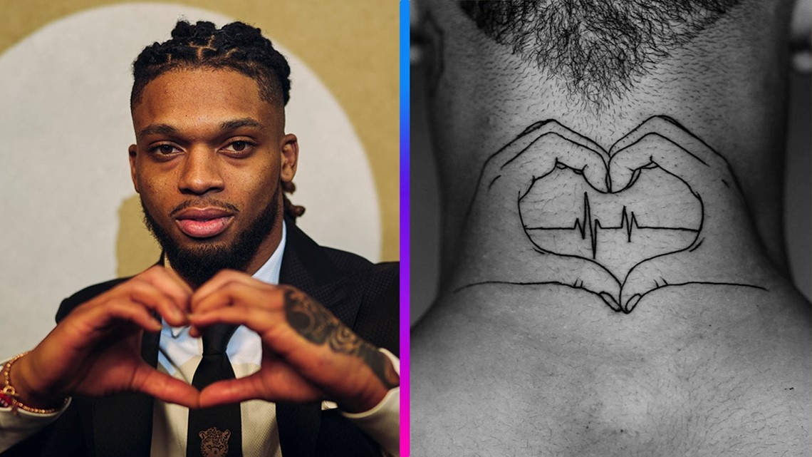 Damar Hamlin Gets a Heart Tattoo on 1-Year Anniversary of On-Field ...