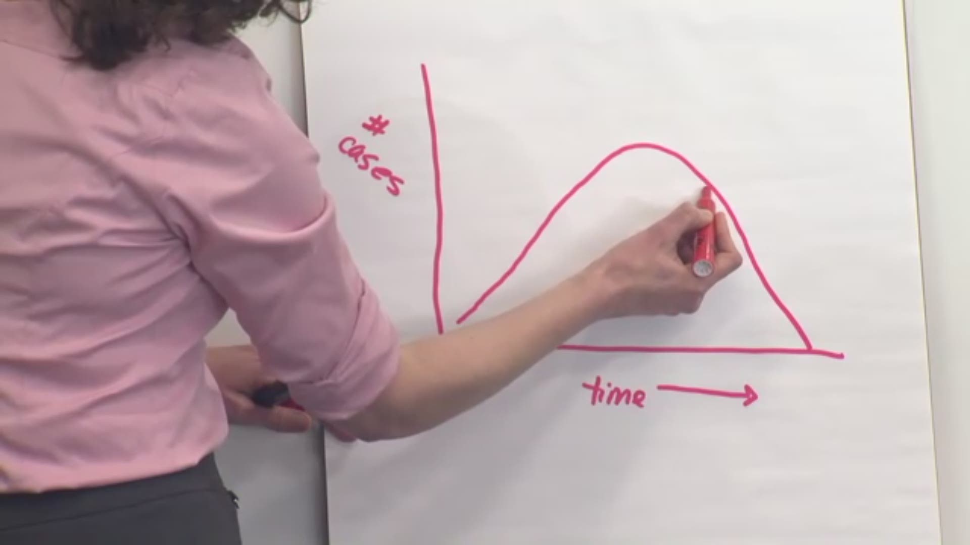 Jennifer Vines with Multnomah County Health explains how "flattening ...
