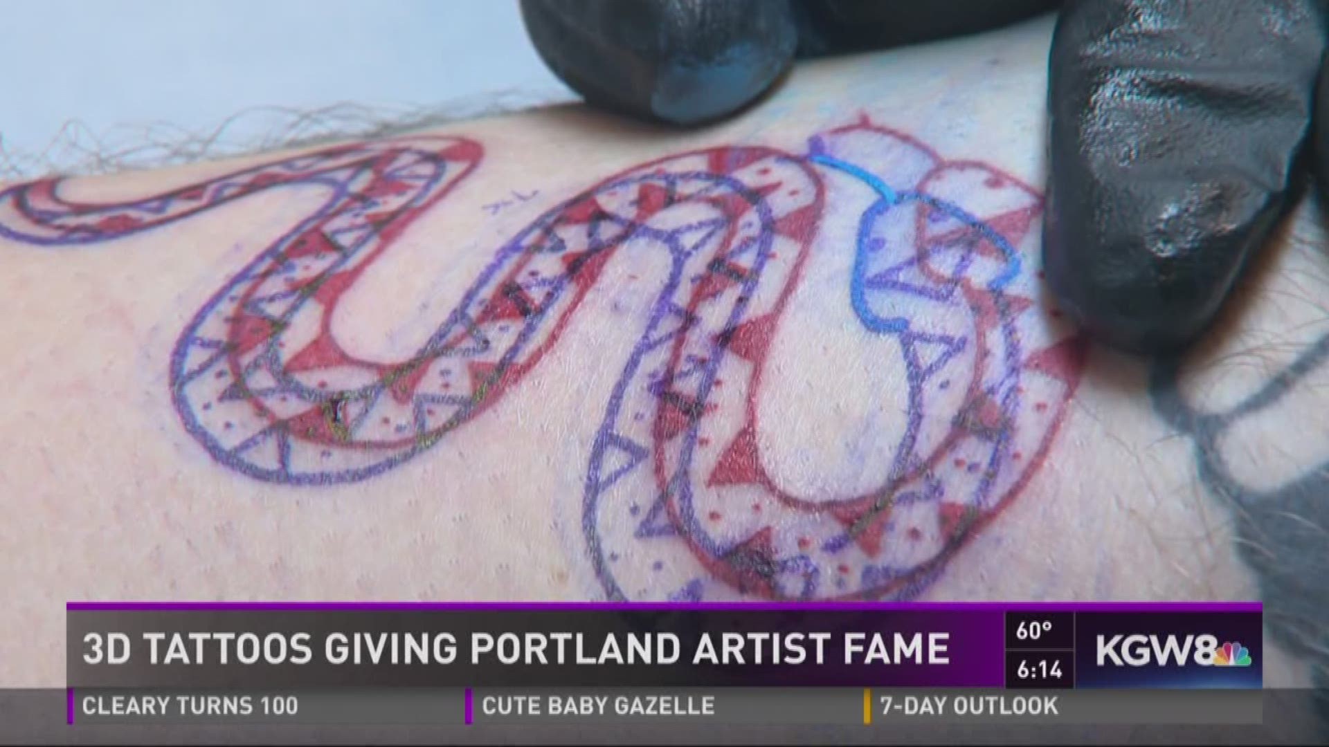 Portland artist gets national attention for 3-D tattoos | wkyc.com