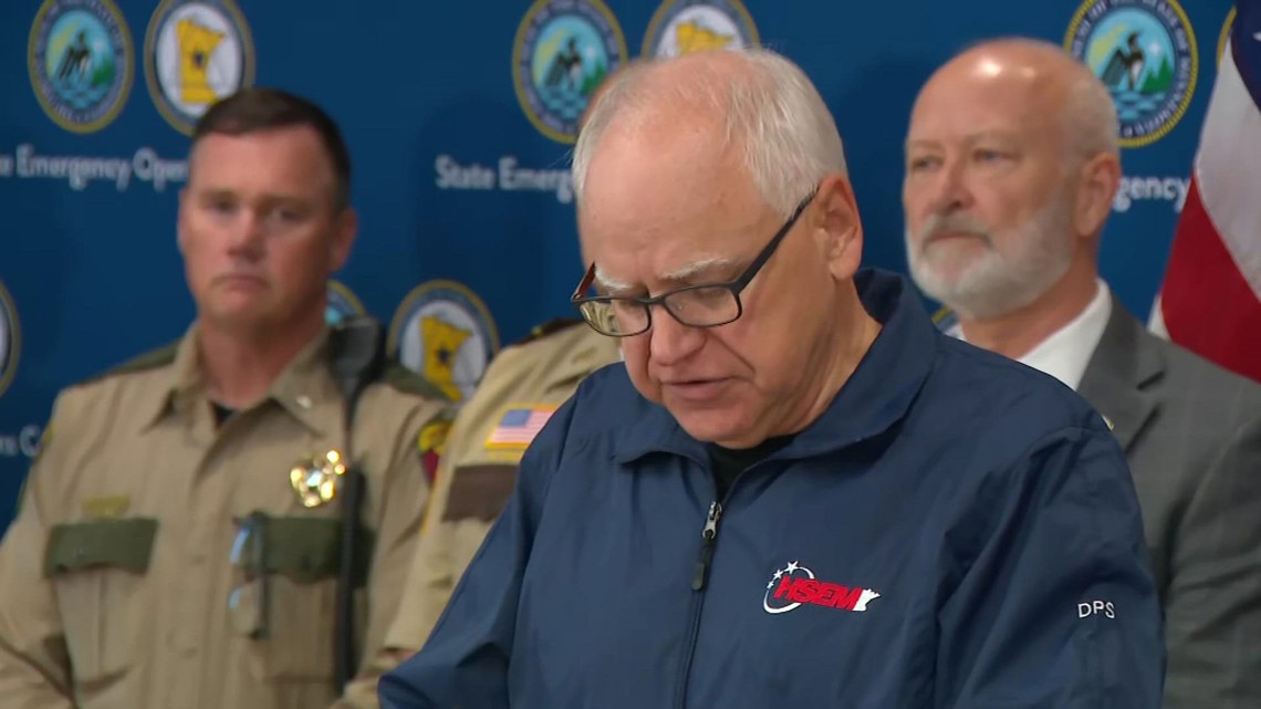 WATCH: Minnesota Gov. Tim Walz, law enforcement discuss shooting that ...