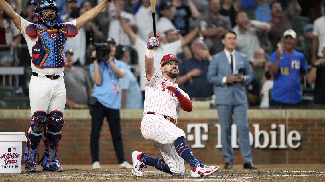 Kyle Schwarber's 3 homers in All-Star Game's first tiebreaking swing-off lift NL over AL | wkyc.com