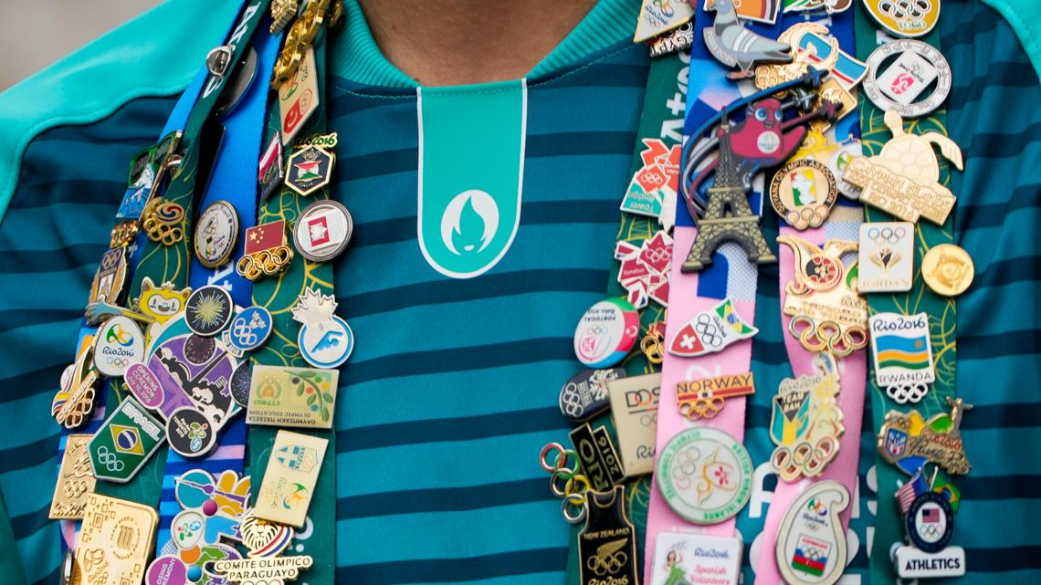 Inside the pin-trading market at the Paris Olympics | wkyc.com