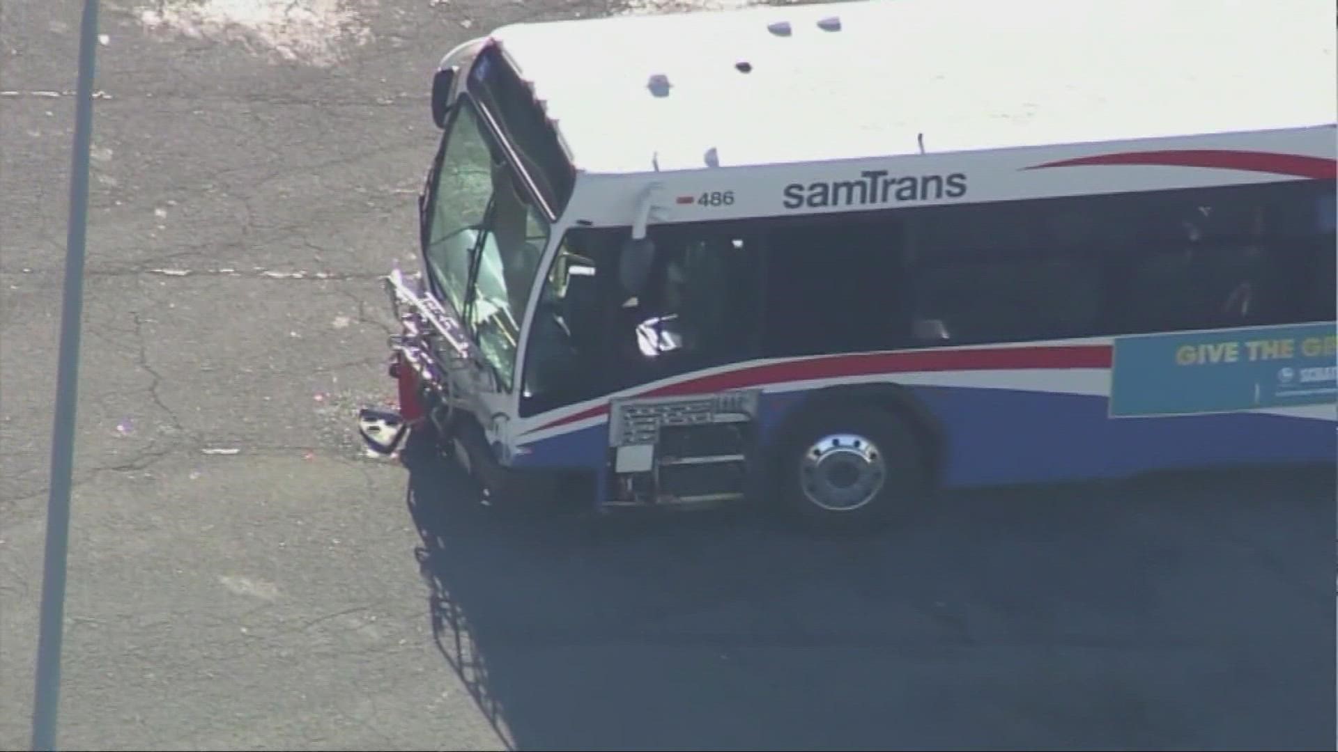 4 injured as bus smashes through Serramonte Center parking lot | wkyc.com