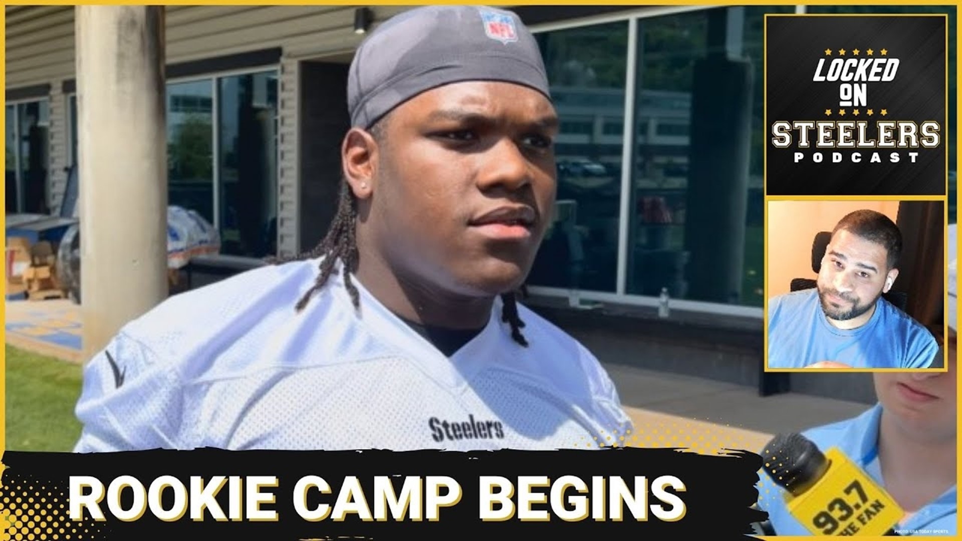 Steelers' Broderick Jones Confirms He's Going to Left Tackle in Rookie Camp | Matt Canada ...