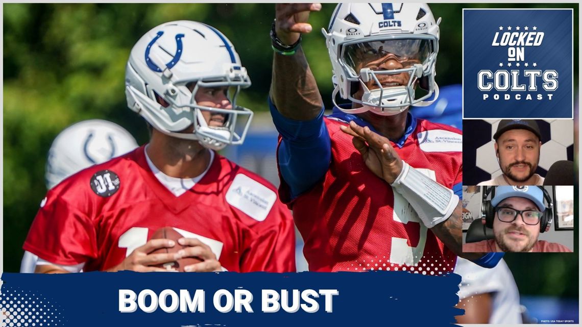 INDIANAPOLIS COLTS CAMP, Day 4: Anthony Richardson, Daniel Jones with ...