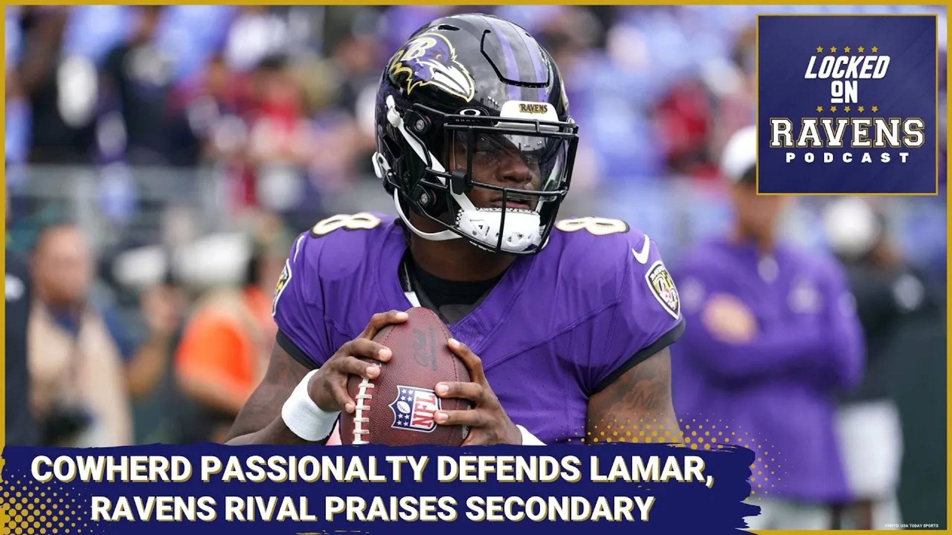 Colin Cowherd goes SCORCHED EARTH defending Lamar Jackson, Baltimore ...