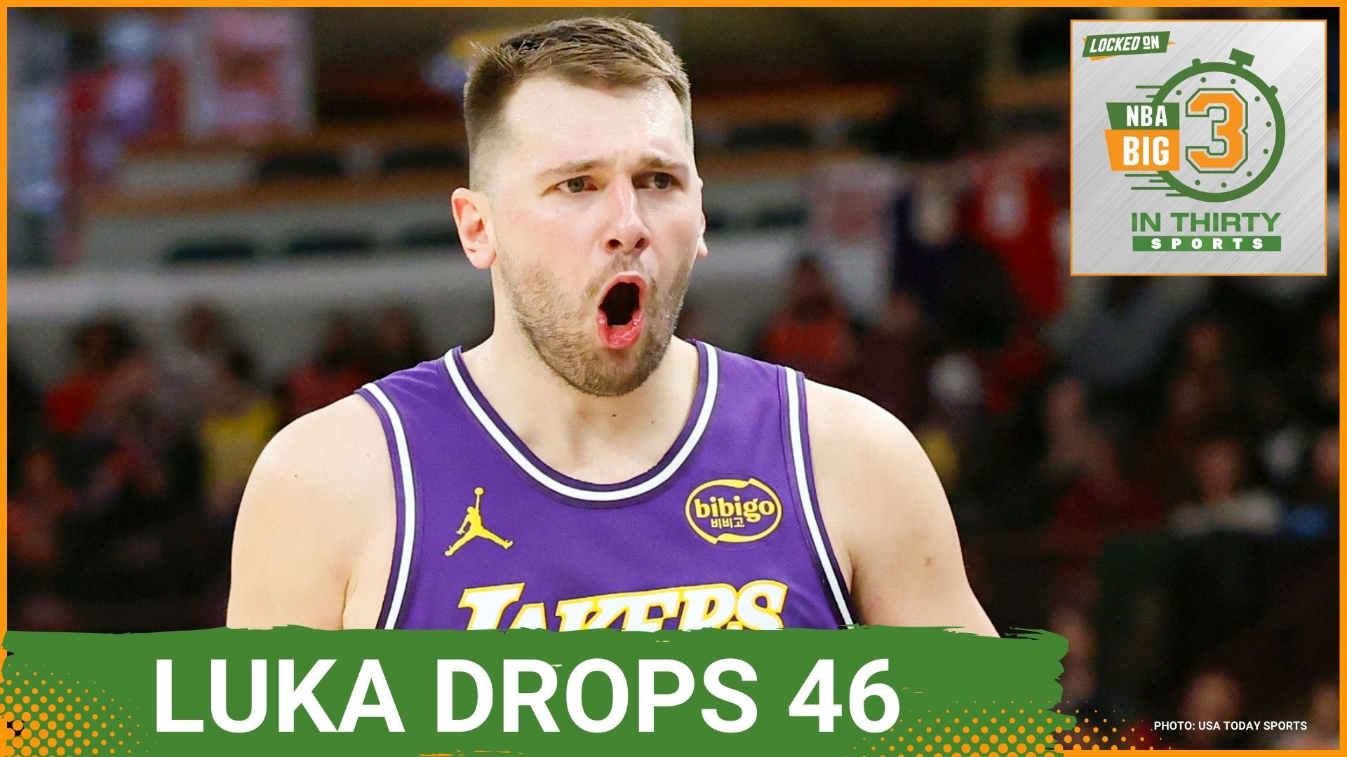 Luka SCORES 46 To Lead Lakers In Win Over Bulls | The Big 3 in 30 NBA ...