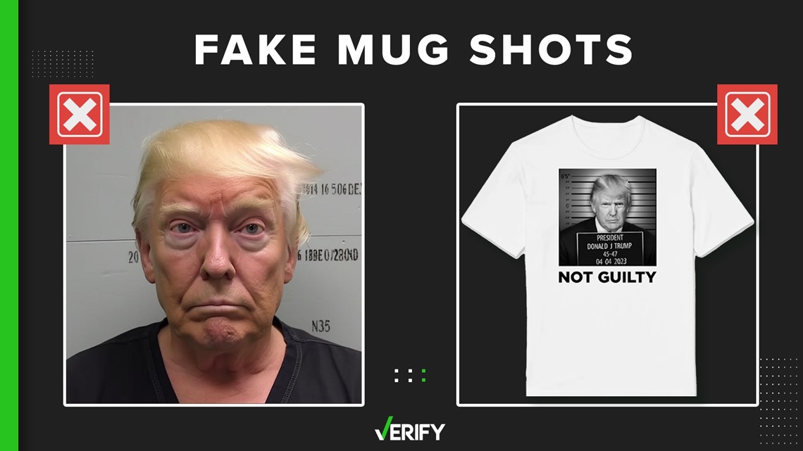 Fake Trump mug shots circulate after New York arraignment | wkyc.com
