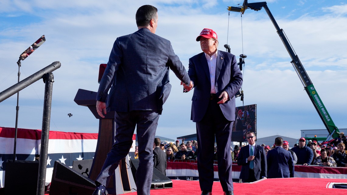 Trump ramps up dark rhetoric in Ohio stump speech | wkyc.com