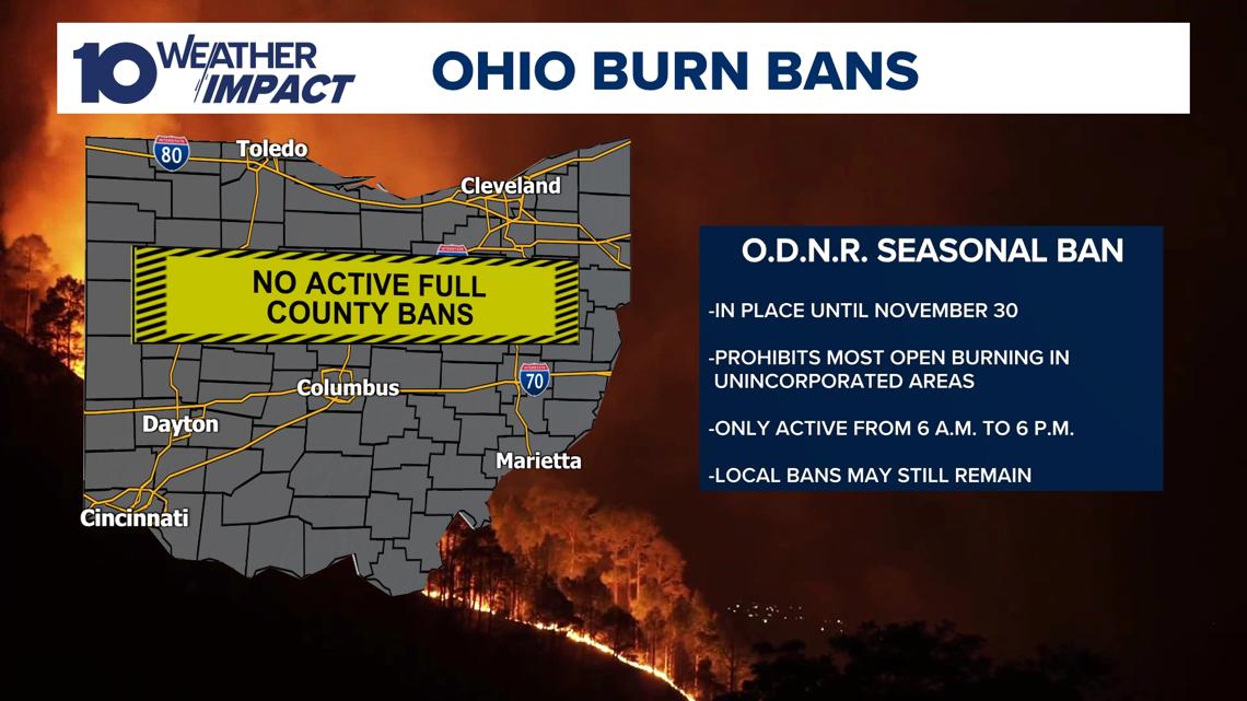 Ban on open burning for 24 Ohio counties | wkyc.com