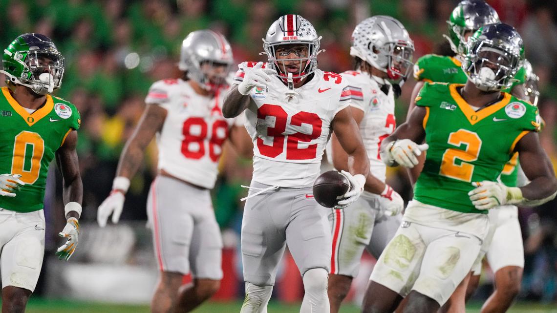 Ohio State routs top-ranked Oregon 41-21 in the Rose Bowl | wkyc.com