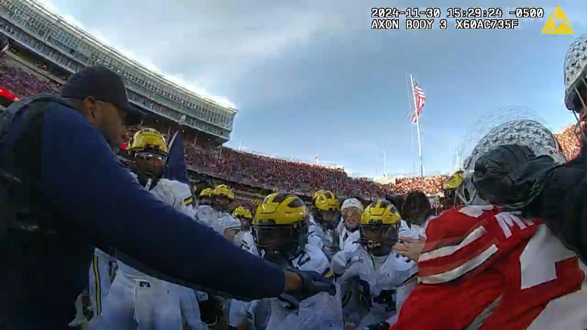 Ohio State-Michigan fight: Police bodycam video released | wkyc.com