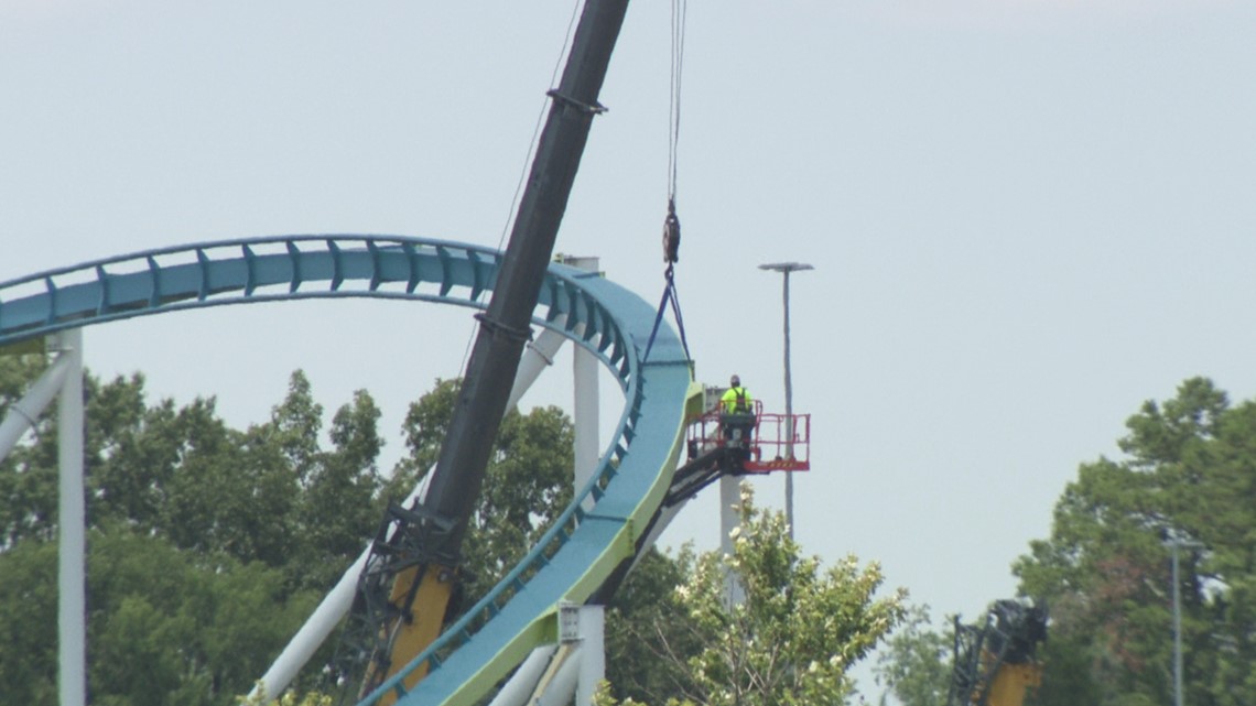 Carowinds begins process of replacing cracked Fury 325 beam | wkyc.com