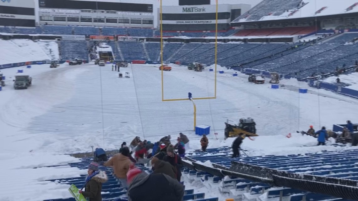 Buffalo Bills fans out snow shoveling again | wkyc.com