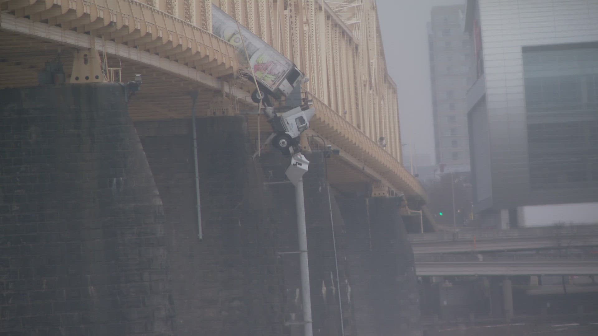 Former truck driver reacts to Clark Memorial Bridge semi crash | wkyc.com