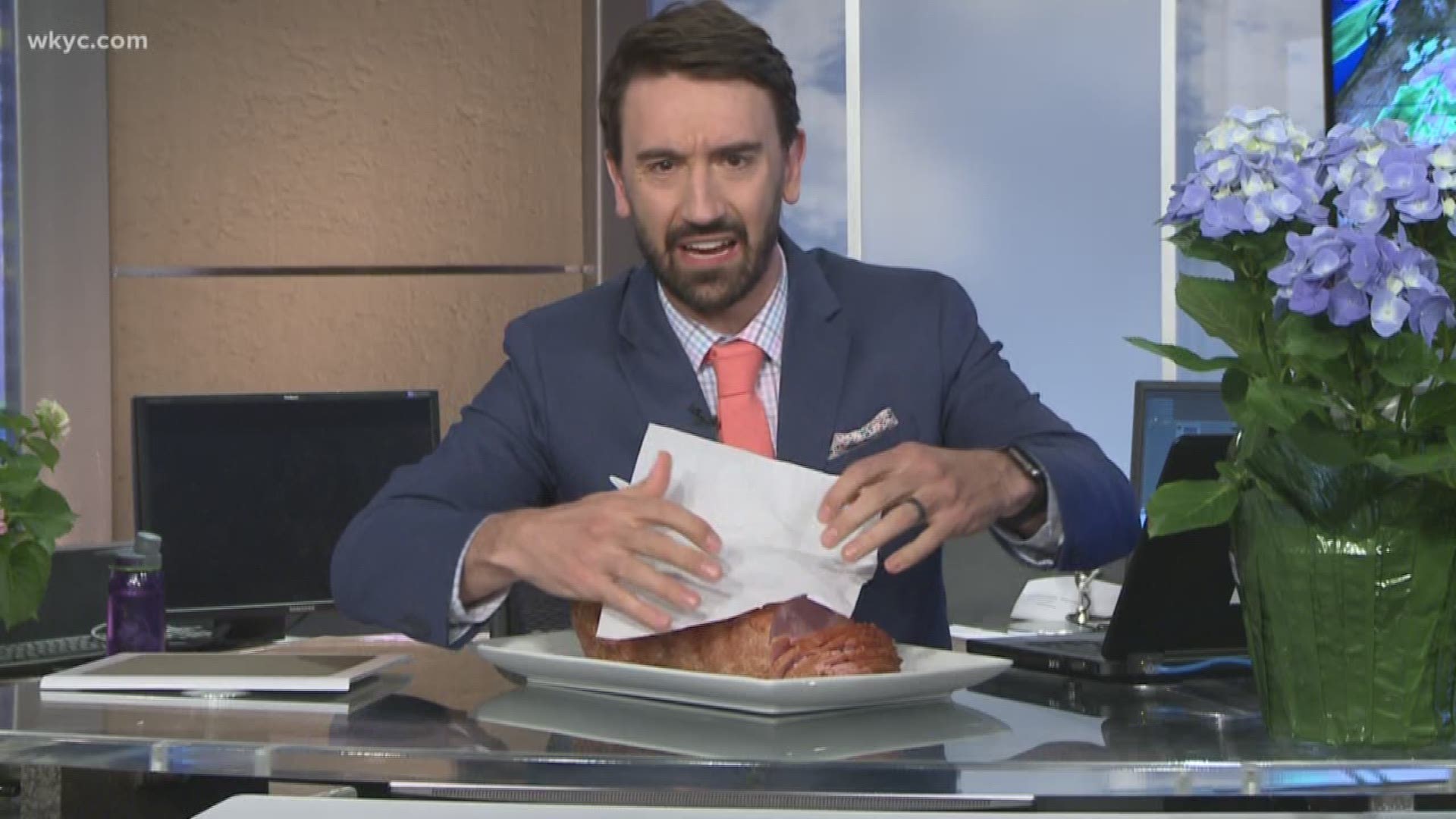 WKYC meteorologist Matt Wintz enjoys some holiday ham | wkyc.com