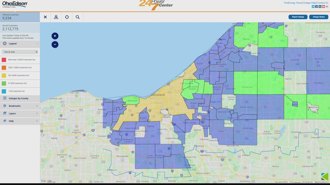 Wicked winds bring thousands of power outages to Northeast Ohio | wkyc.com