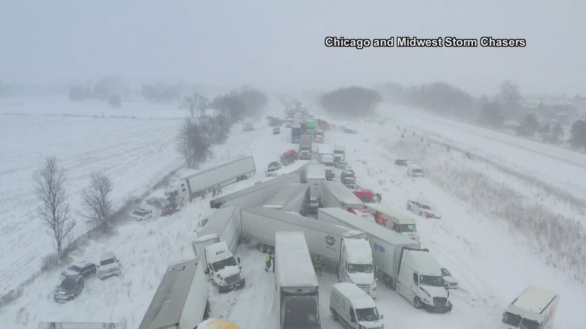 100 vehicles pile up in Michigan crash amid snowstorm | wkyc.com