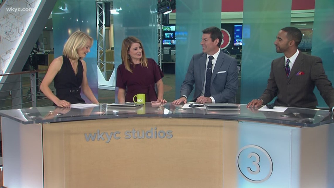 Whoops! What just fell under the 3News anchor desk? | wkyc.com