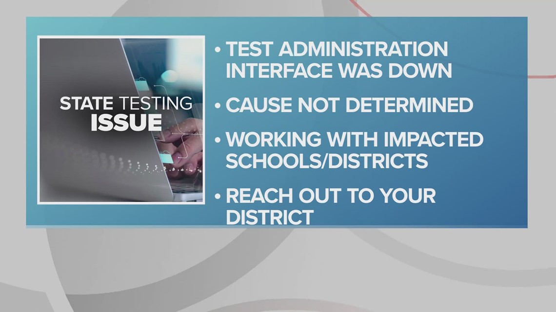 Statewide technical issue impacts Ohio school testing Wednesday | wkyc.com