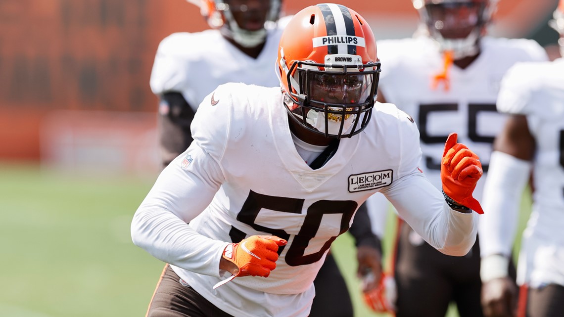 Browns LB Jacob Phillips to miss 2021 season with biceps injury | wkyc.com