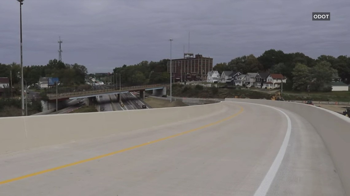 New ramp bridge from I-76 east to State Route 8 north now open as part ...