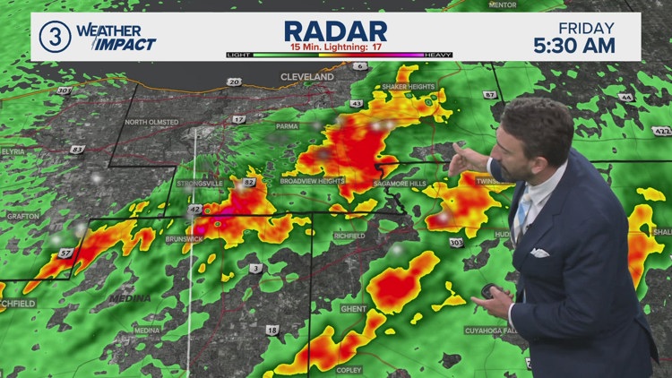 Severe Thunderstorm Warning in Northeast Ohio: See the impacted ...