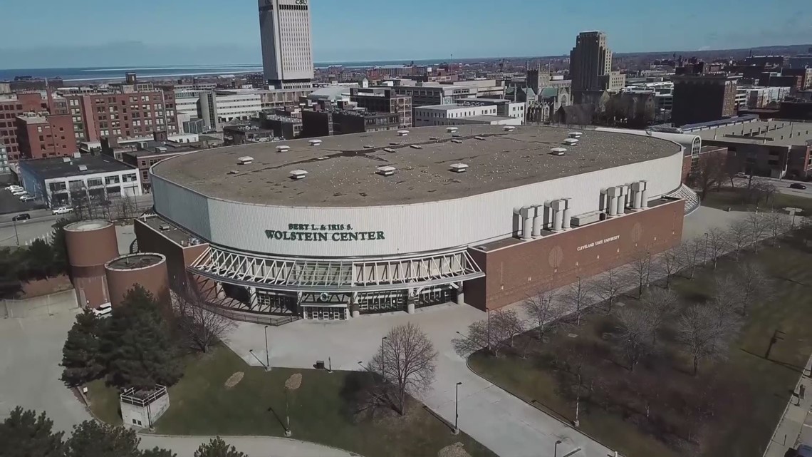 Drone Video: Cleveland State University's Wolstein Center will be the ...