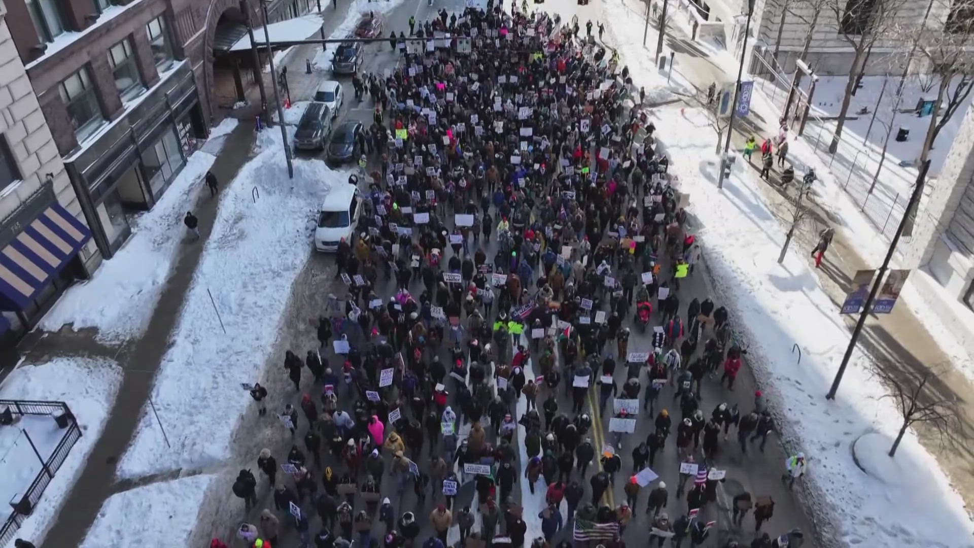 Downtown Cleveland protest targets ICE as local businesses raise funds ...