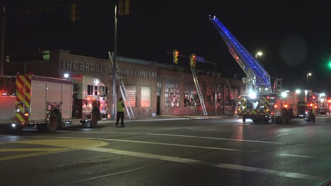 Fire breaks out at Brost Foundry Company in Cleveland | wkyc.com