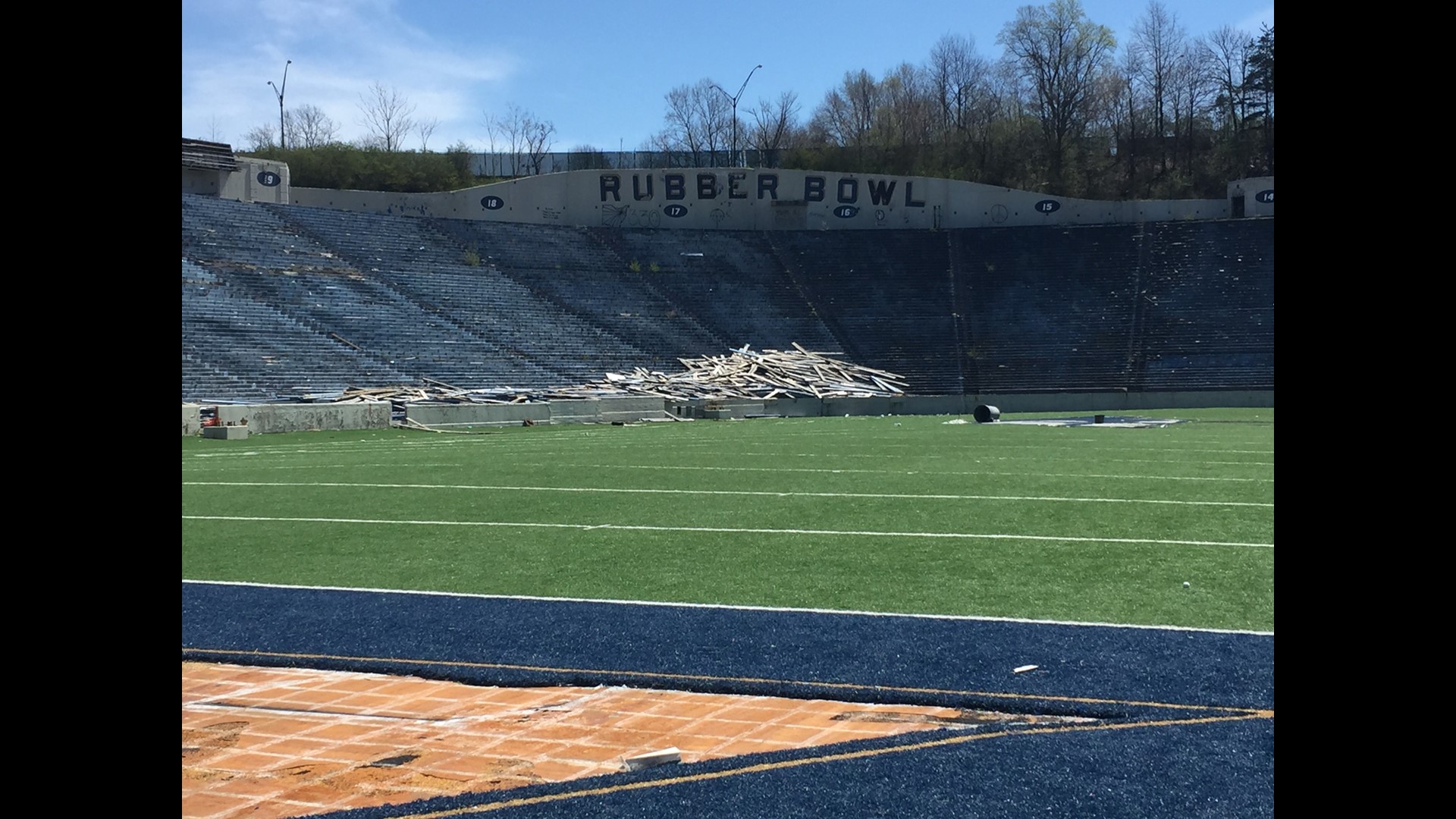 Rubber Bowl demolition begins: Saying goodbye to an Akron icon | wkyc.com