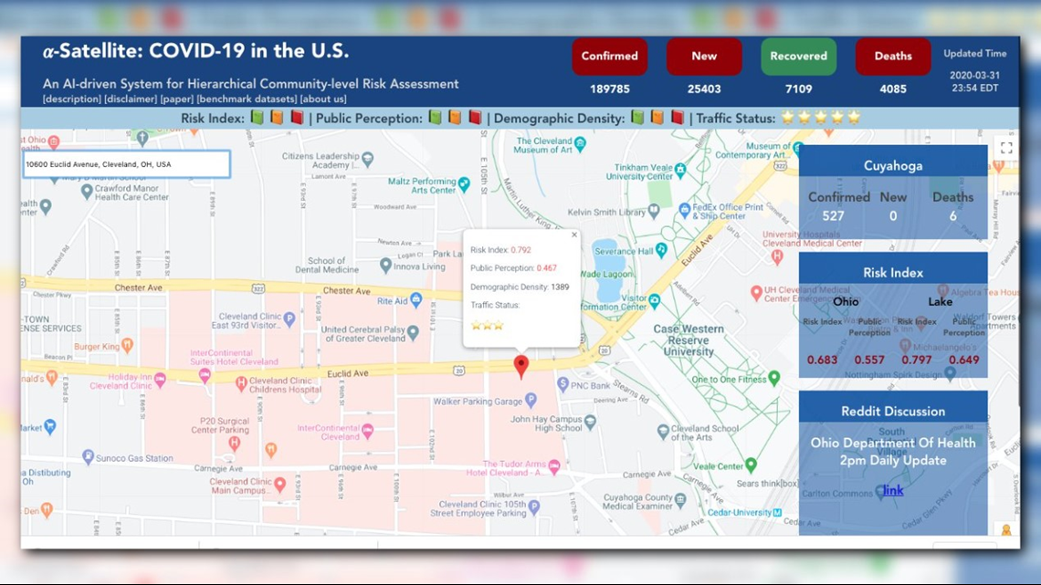 Researchers at Case Western Reserve University testing map that assess ...