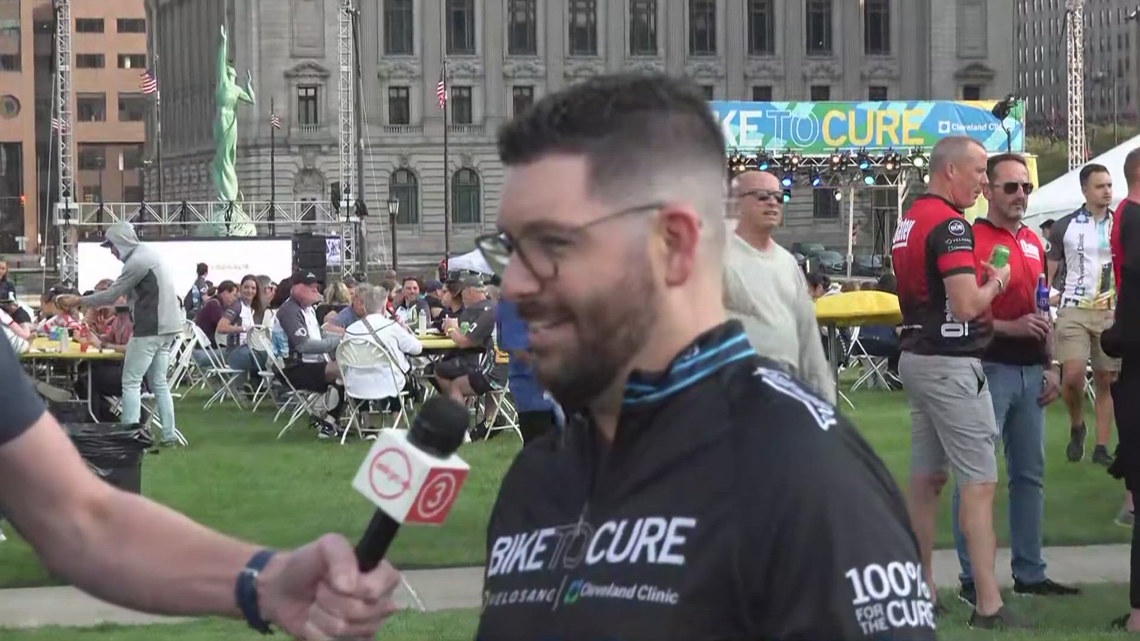 Why We Ride: 3News' Mike Polk Jr. speaks with a rider at the VeloSano ...