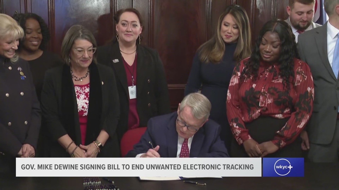 Gov. Mike DeWine signs bill banning unwanted electronic tracking after effort by 3News' Lynna ...