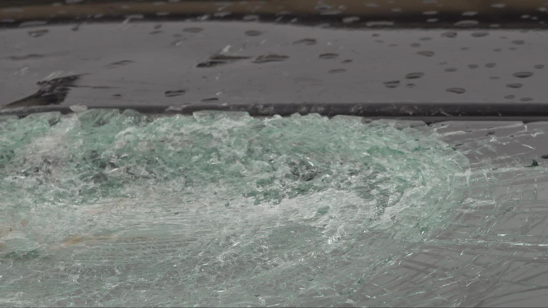 Large object hits man's car on I-271 | wkyc.com