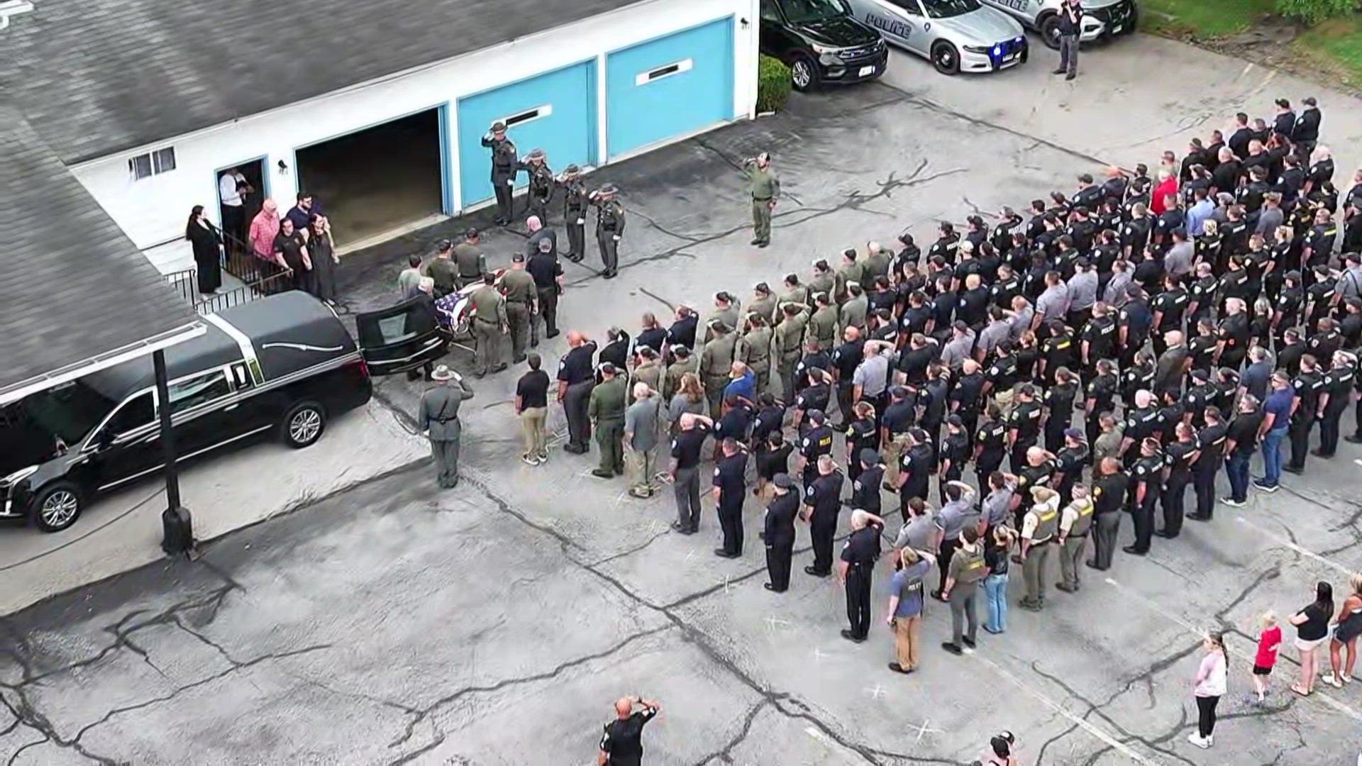 Body of fallen Lorain police officer Phillip Wagner taken to North ...