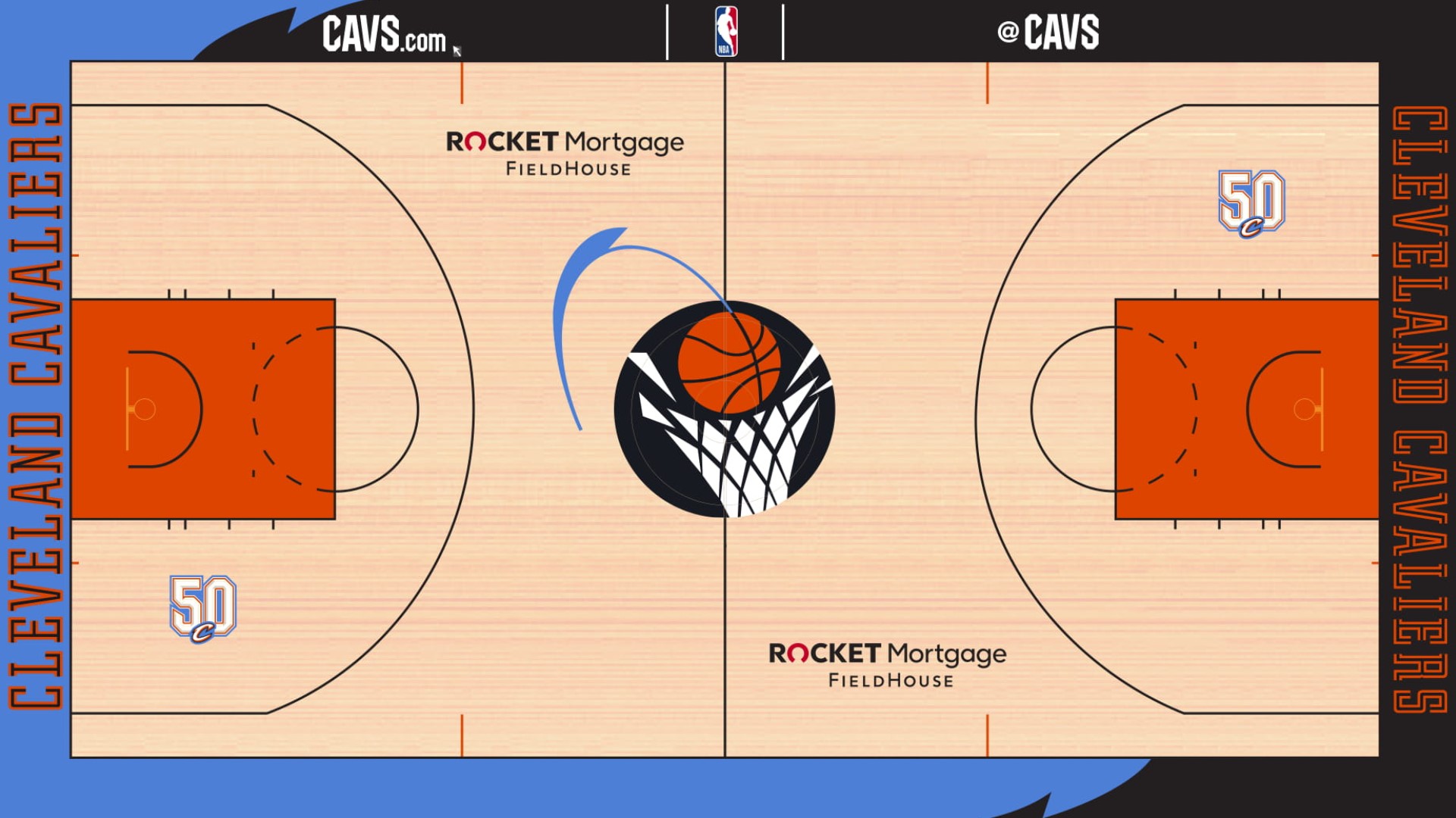 Cavs' 2019-20 court designs leak, including Gund Arena throwback | wkyc.com