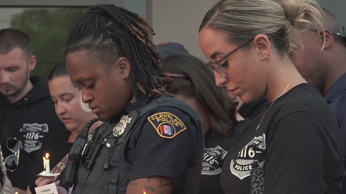 Vigil honors fallen Cleveland officer Jamieson Ritter, one year after ...
