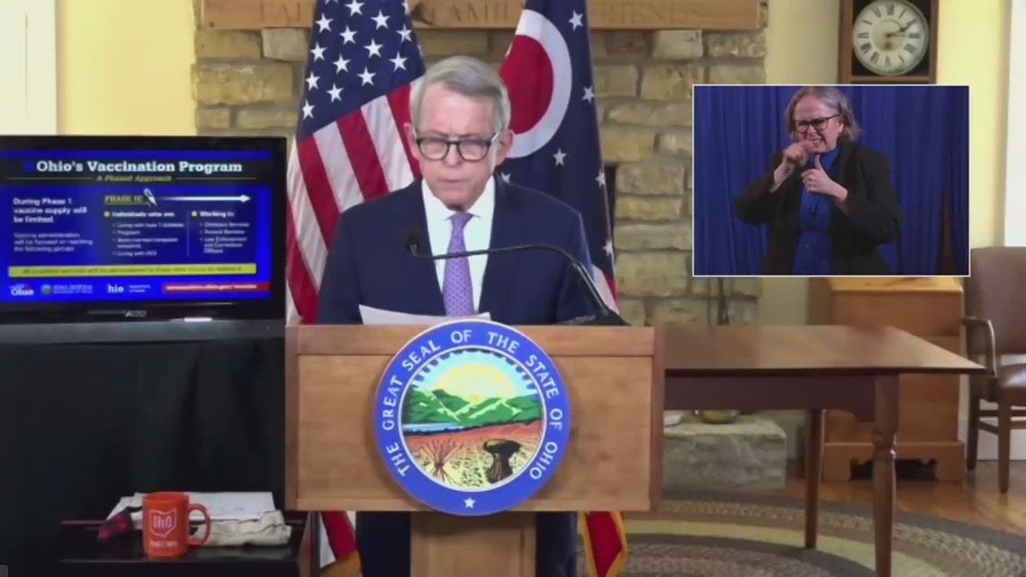 Ohio Gov. Mike DeWine announces Phase 1C for COVID-19 vaccine; those 60 ...