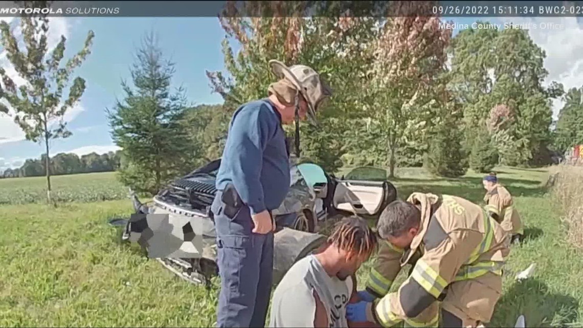 WATCH: Bodycam video shows aftermath of Myles Garrett car crash | wkyc.com