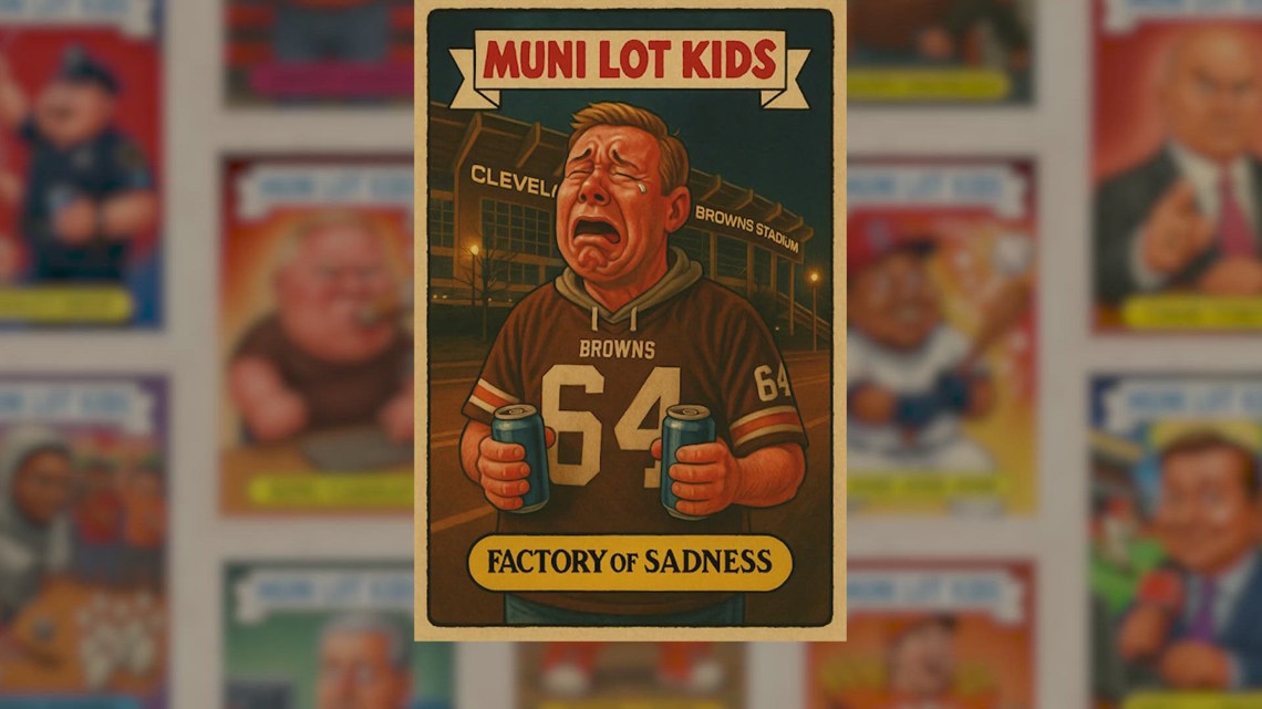 Browns superfan Chris McNeil unveils 'Muni Lot Kids' trading cards ...