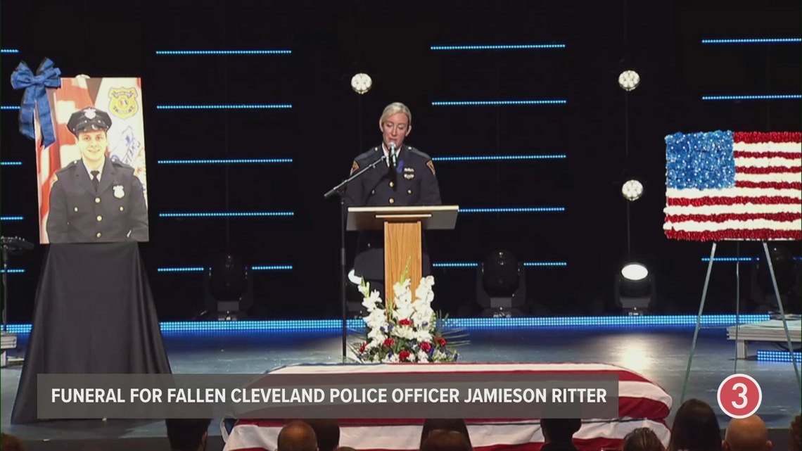 Cleveland police sergeant eulogizes fallen officer Jamieson Ritter: 'He ...