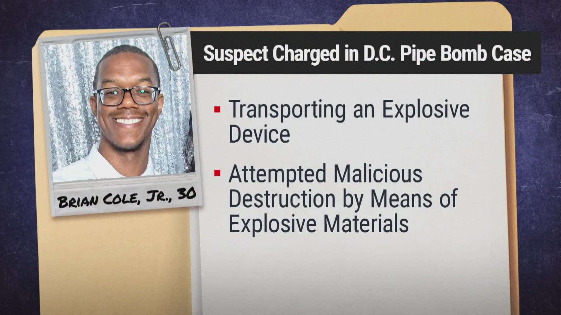 Suspect in DC pipe bomb case said to have confessed in interviews with ...