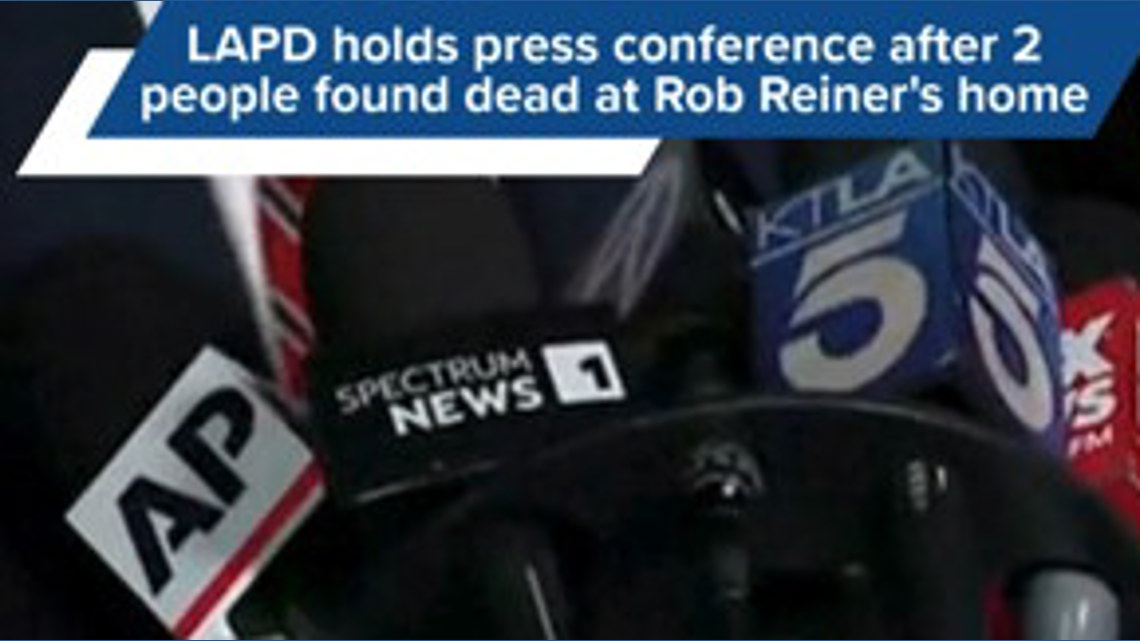 LAPD holds press conference after 2 people found dead at Rob Reiner's ...