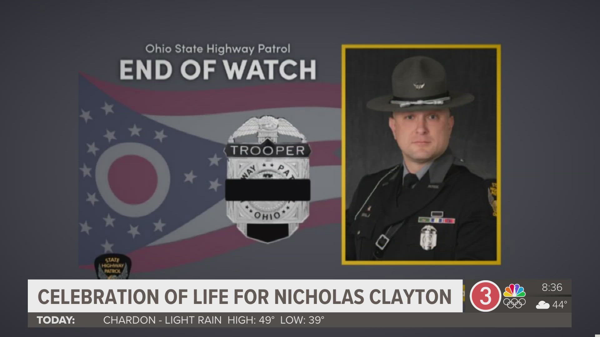 Celebration of Life for Ohio State Highway Patrol Trooper Nicholas ...