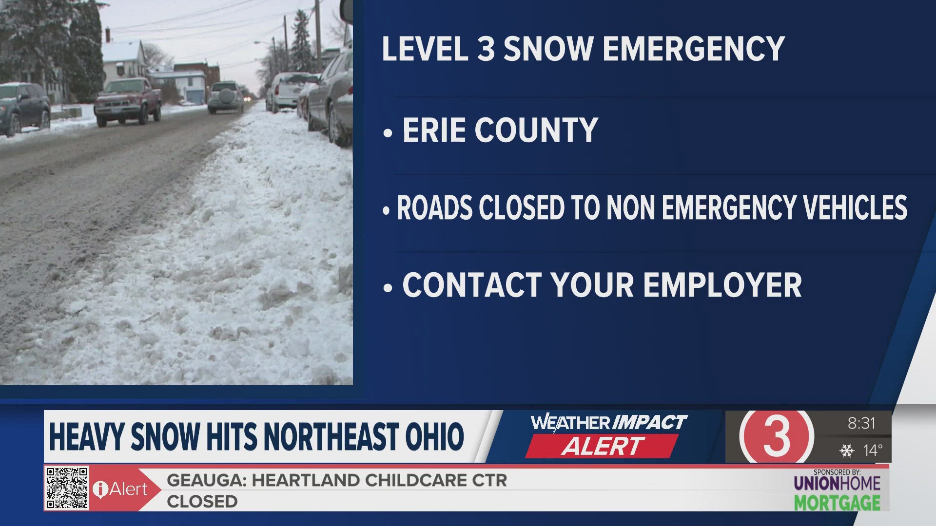Erie County downgrades to Level 2 snow emergency: 'We ask that you only ...
